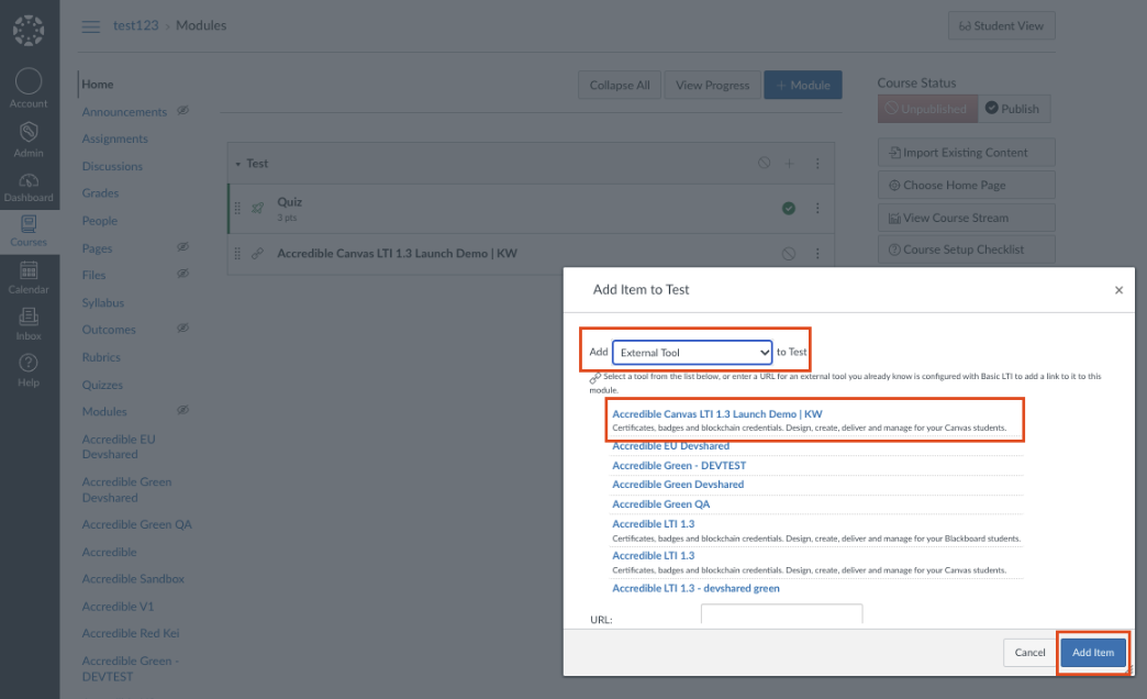 Setting Up Canvas LTI 1.3 Integration with Accredible