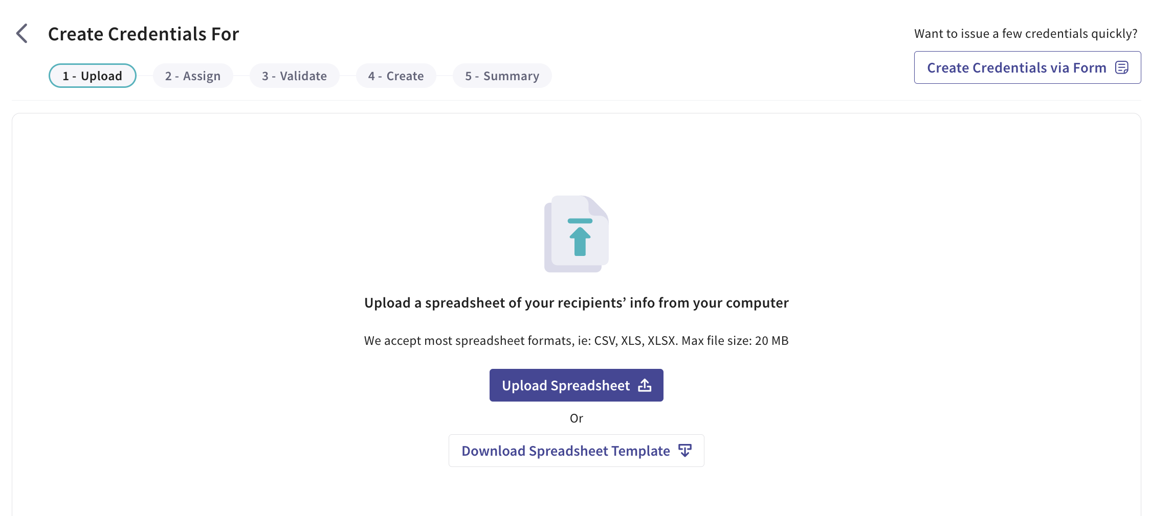 How to Issue a Batch of Credentials - Manual Upload