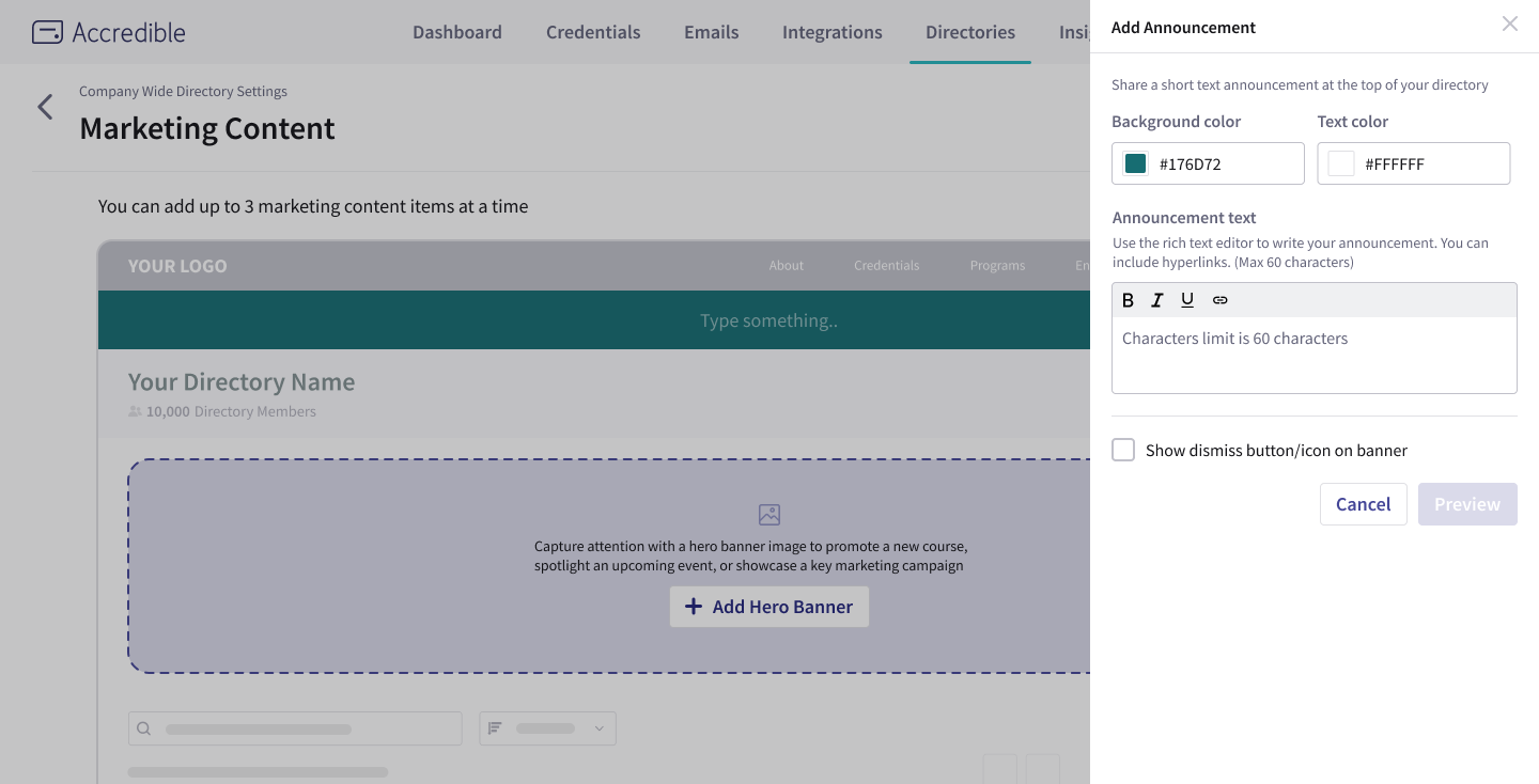 Spotlight Directory: Marketing Content